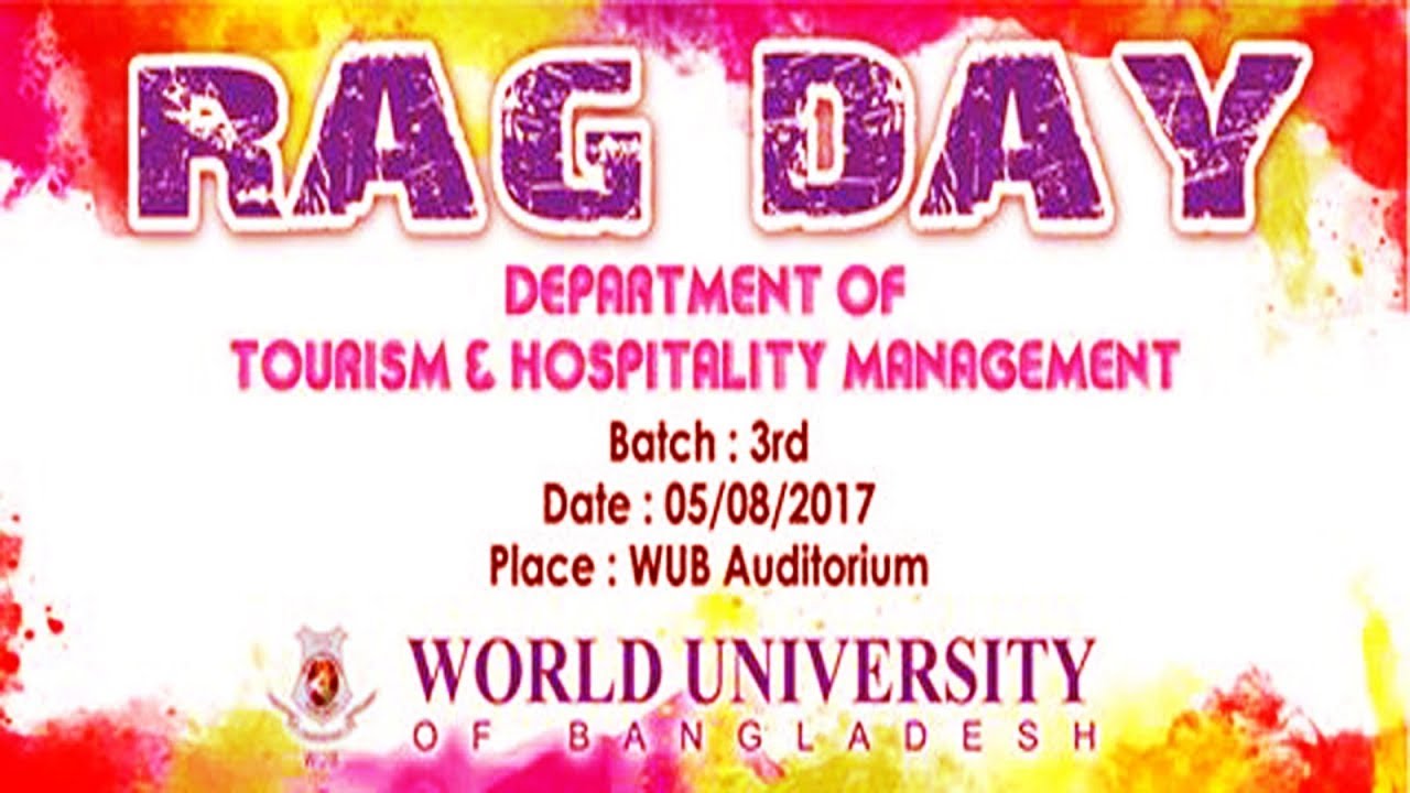 Rag Day of BTHM 3rd Batch in World University of Bangladesh - YouTube