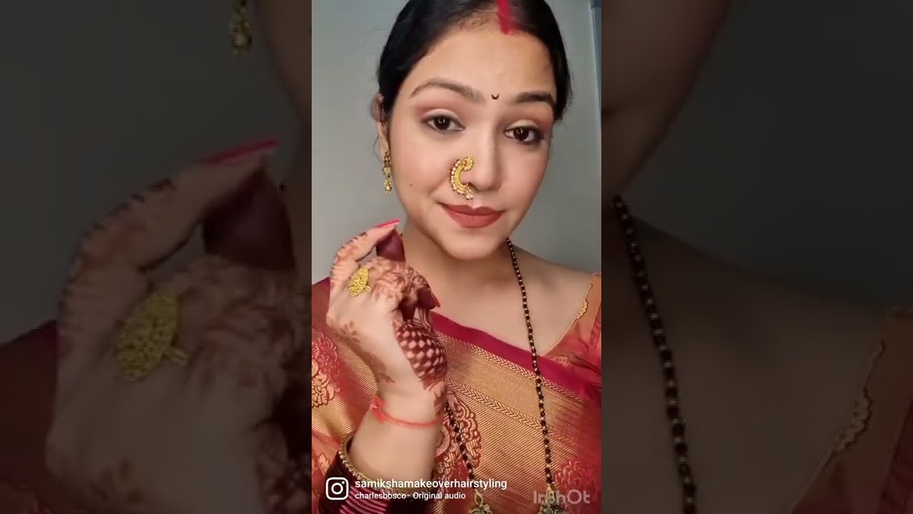 Karwachauth 2022//Marathi Look//Natural makeup Look - YouTube