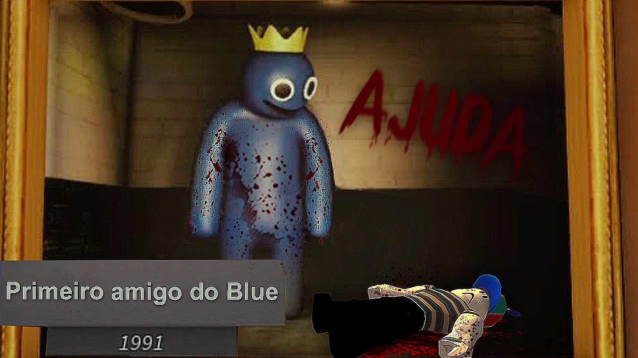 O SEGREDO DO BLUE E SEU PRIMEIRO AMIGO..(Rainbow Friends) 😨 - YouTube