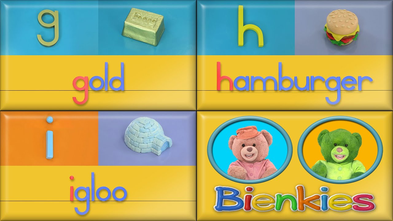 Bienkies Alphabet | g is for gold - ghi - YouTube