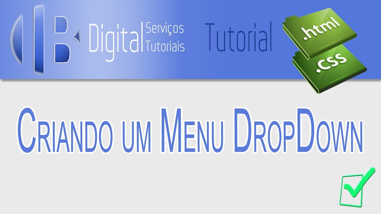 Criar Menu DropDown Horizontal - YouTube