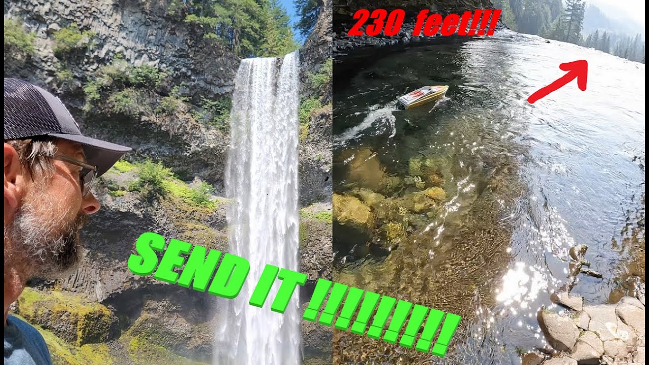 You Won't BELIEVE THIS!!! Thrasher Jet Boat Drops 230 foot Waterfall ...