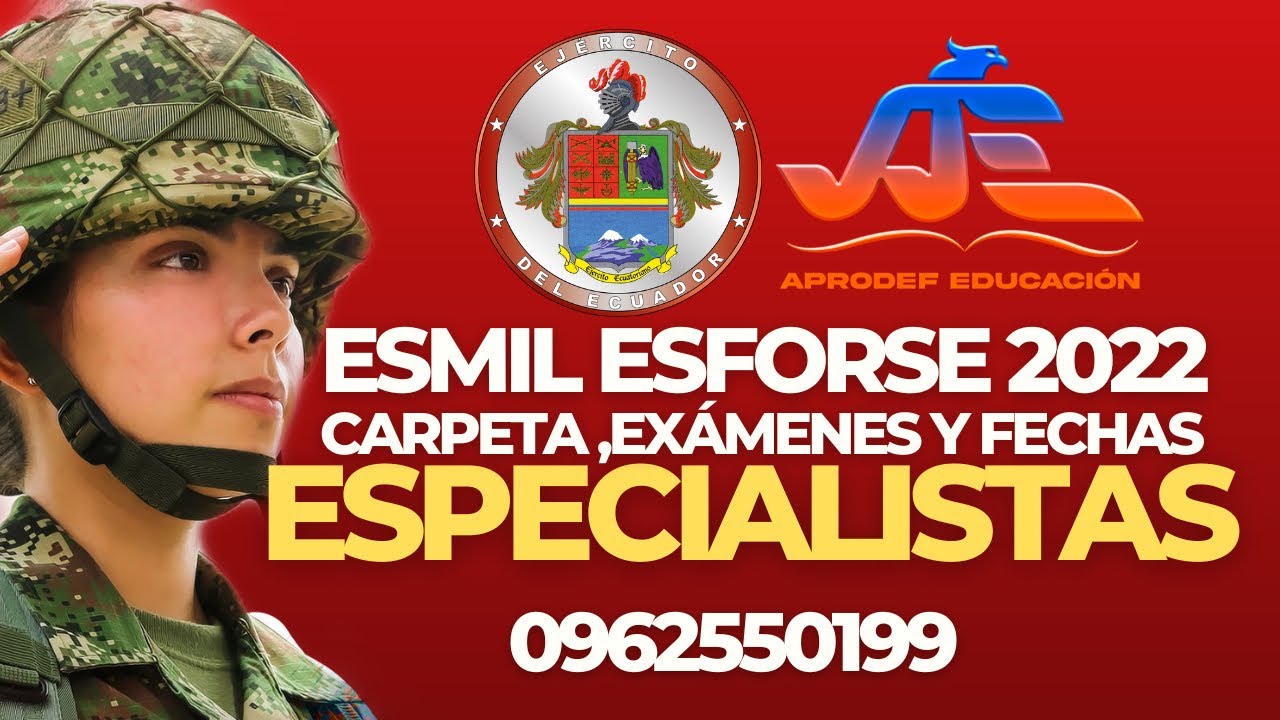 ESPECIALISTAS ESMIL ESFORSE 2022: CÓMO SERÁN LAS PRIMERAS PRUEBAS - YouTube