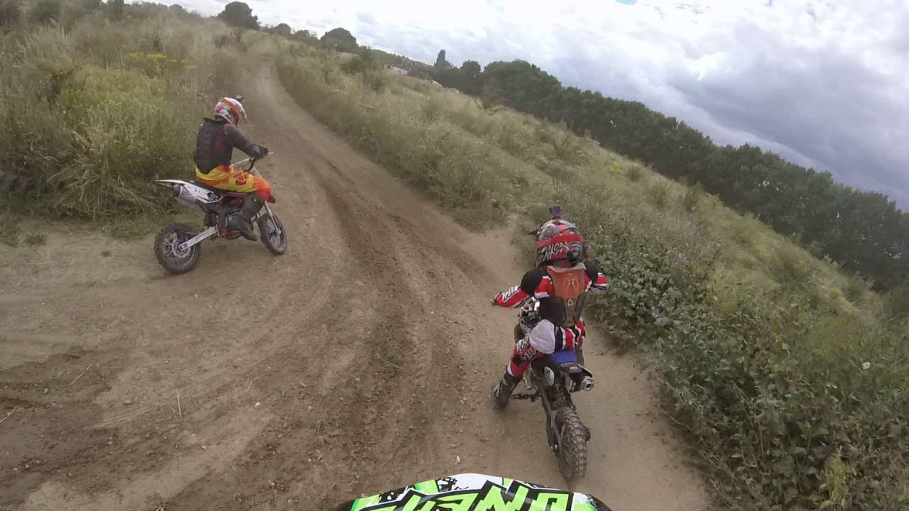 stomp z140 deangate mx yx140 oo racing engine ride - YouTube