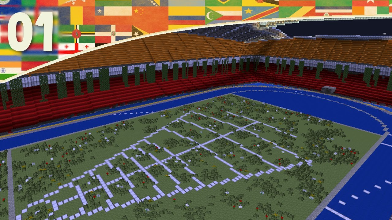 Minecraft 14w18b - Olympics Build (Pt. 1) - Zombie Olympics - YouTube