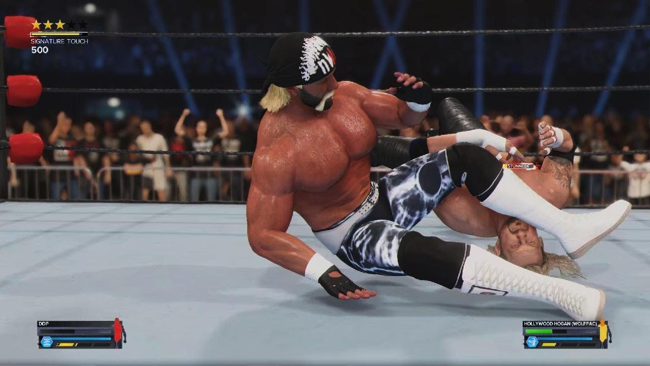 WWE 2K24 - DDP vs Hollywood Hogan [Wolfpac] for the WCW World Heavyweight Championship - YouTube