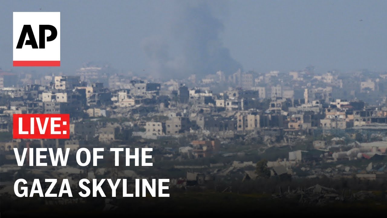 LIVE: View of Gaza skyline as Israel launches airstrikes across the ...