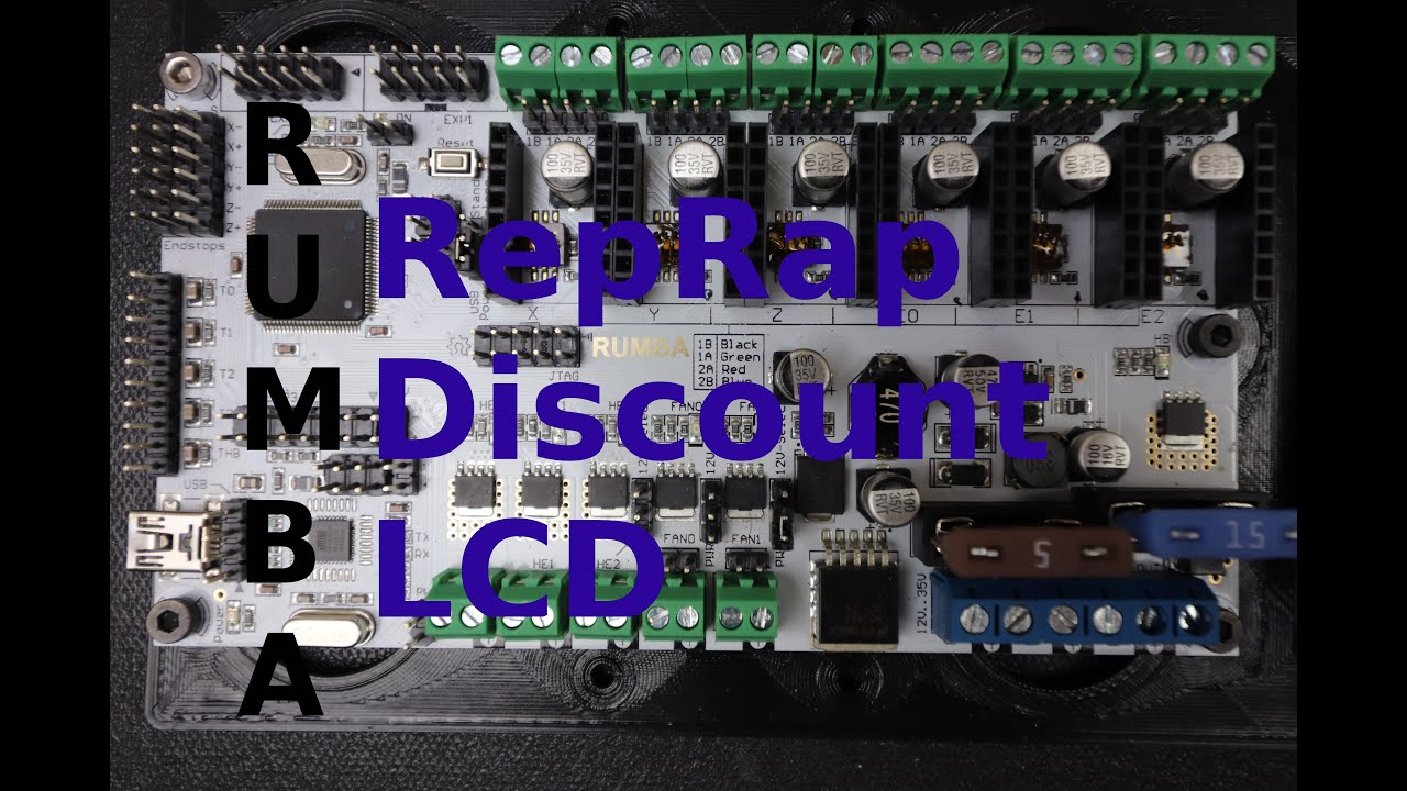 Rumba - REPRAP DISCOUNT FULL GRAPHIC SMART CONTROLLER - YouTube