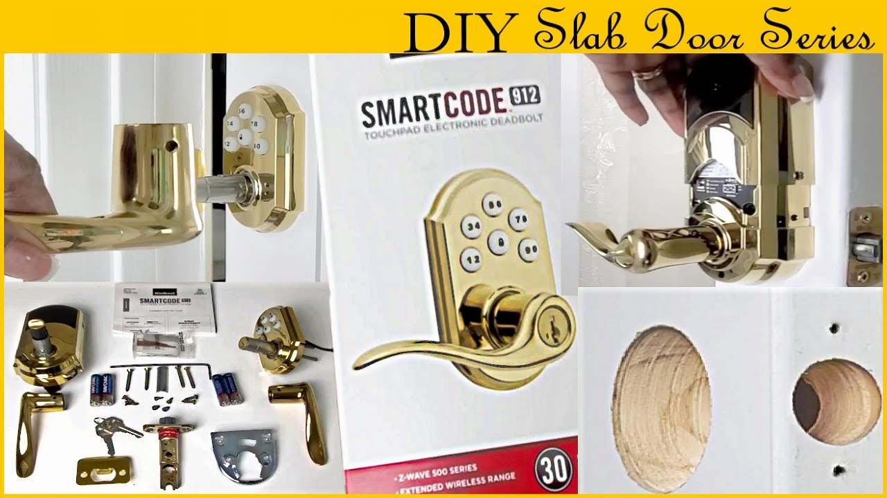 Keyless Entry Step-By-Step Install Keypad Lock | DIY Slab Door Series ...