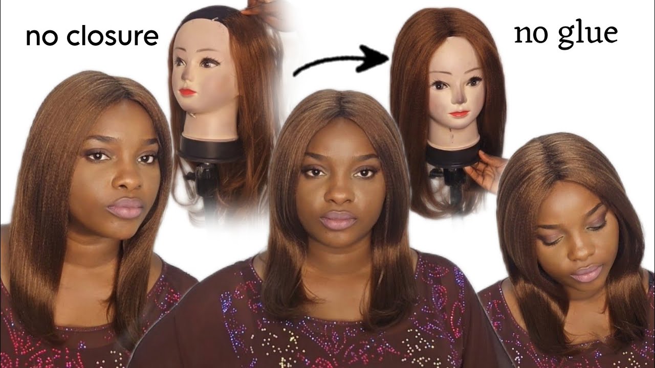 #comment faire une perruque raie de milieu toute fermée sans closure ni ...