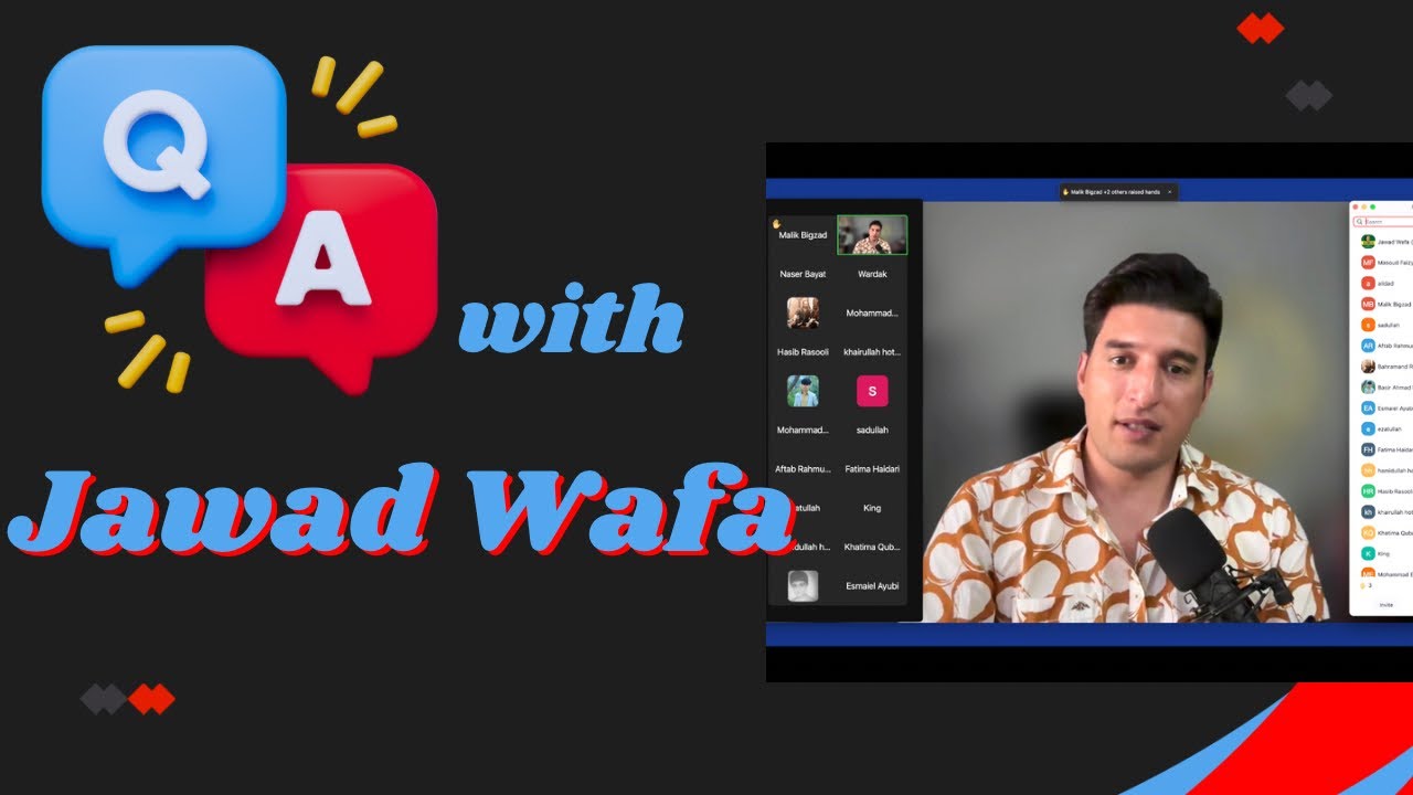 Q&A with Mr. Jawad Wafa- سوال و جواب با استاد جواد وفا - YouTube