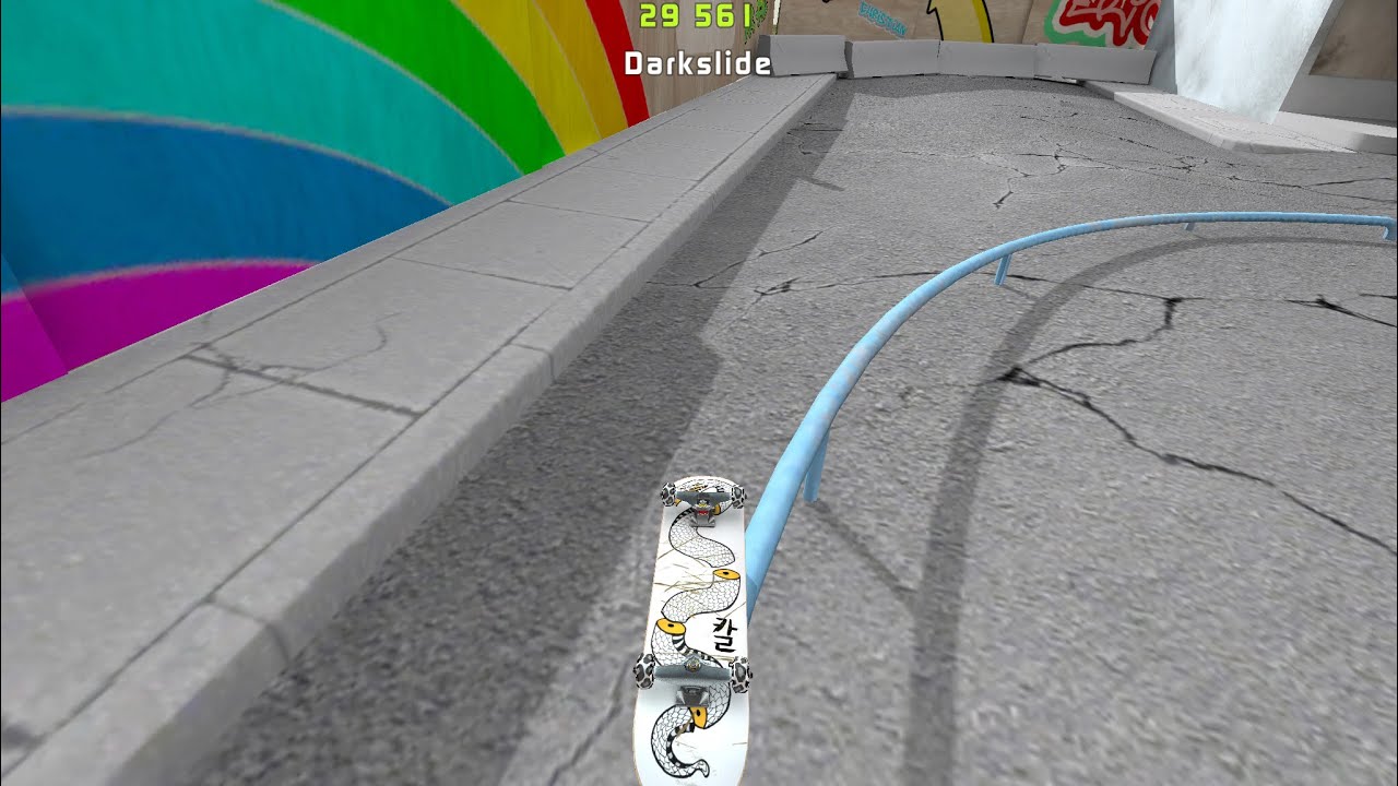 How to do a dark slide touchgrind skate 2 - YouTube