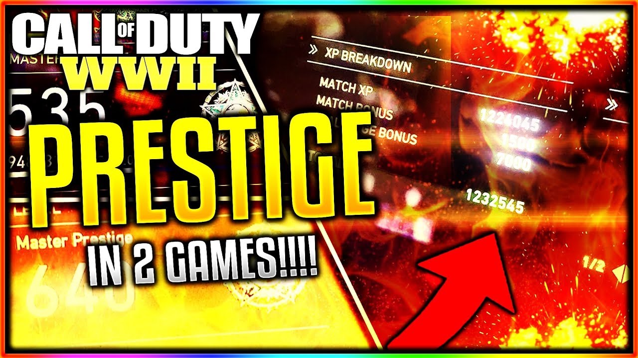 HOW TO GET 100,000XP PER GAME! PRESTIGE & LEVEL UP FAST IN WW2? - YouTube