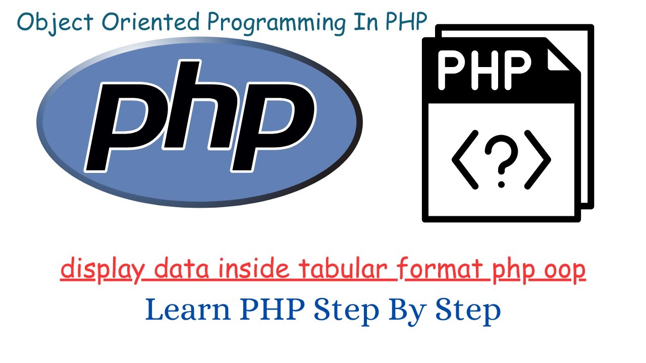 Fetch Data From Database Using Php Mysqli With Oop Display Data 2155