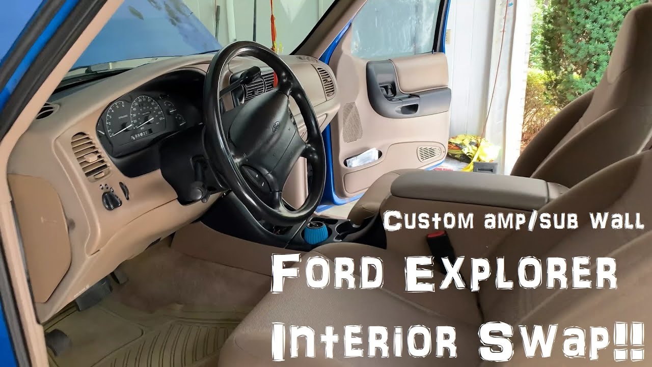 Project Ford Ranger 4x4: 8 Finished Interior Swap!! Sub/Amp Wall Mount ...