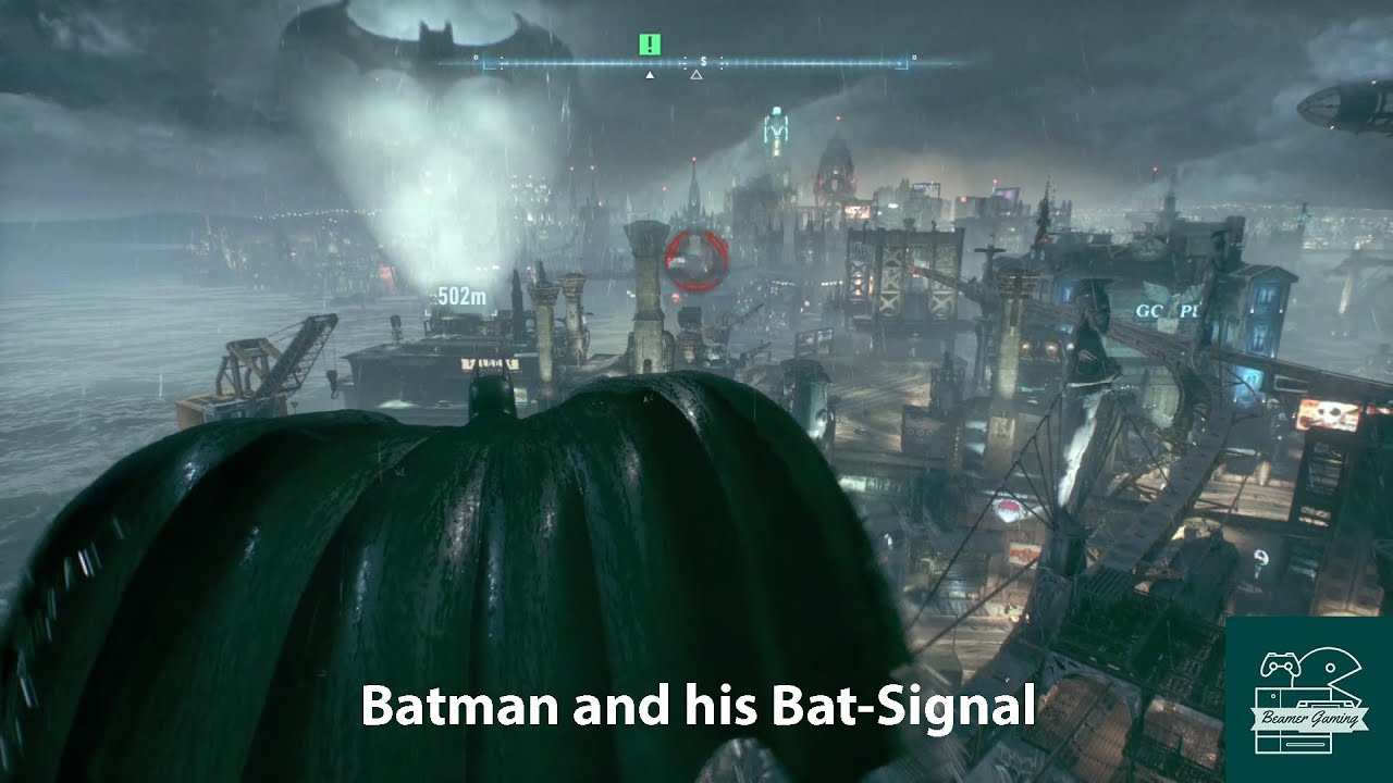 Batman and his Bat-Signal in Batman Arkham knight |Day-6 4K Gameplay ...