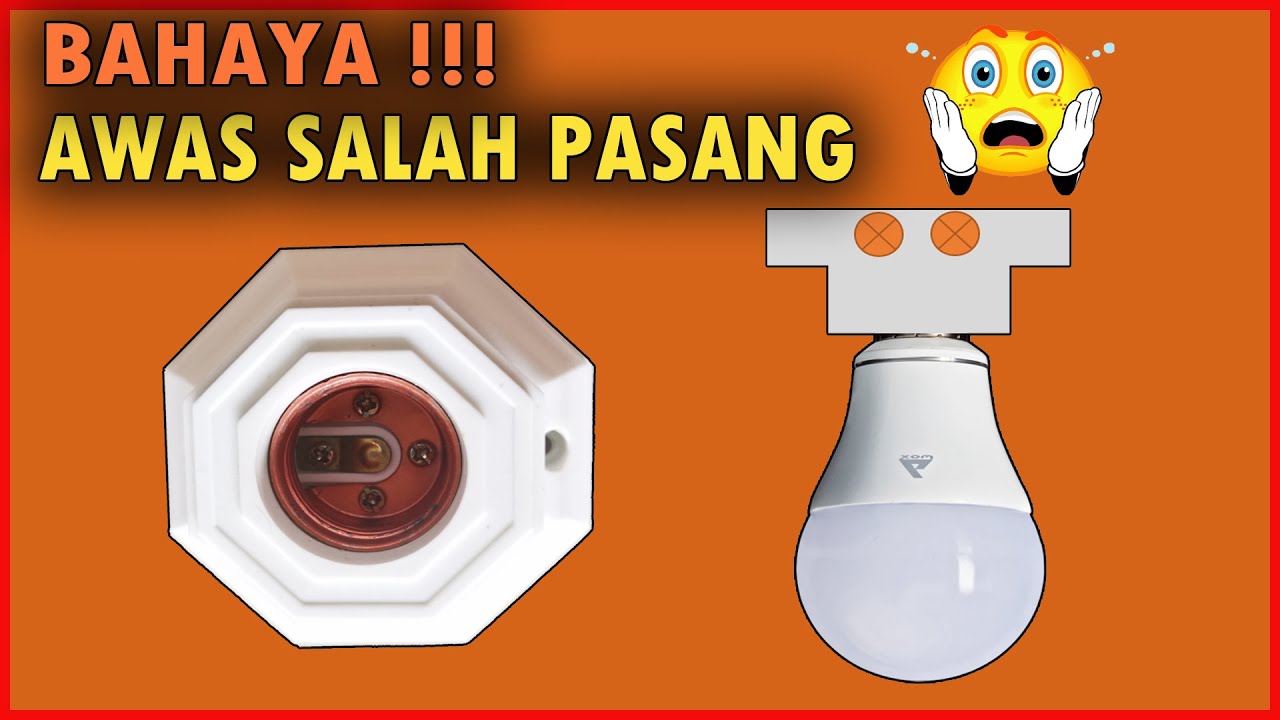 CARA PASANG KABEL FITTING LAMPU - YouTube