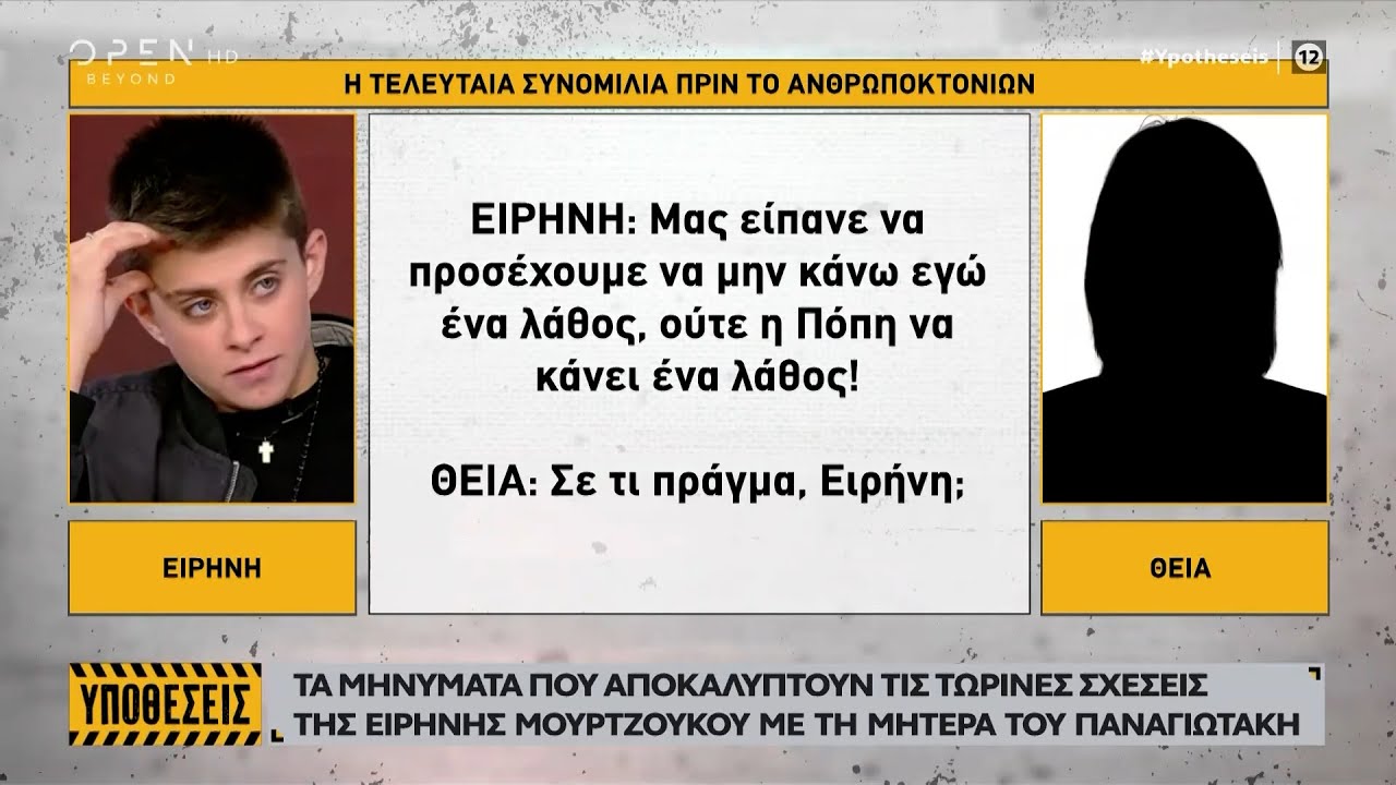Η τελευταία συνομιλία της Ειρήνης με τη θεία πριν το ανθρωποκτονιών ...