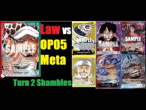 RG Law VS OP05 Meta | Turn 2 Shambles?! - YouTube