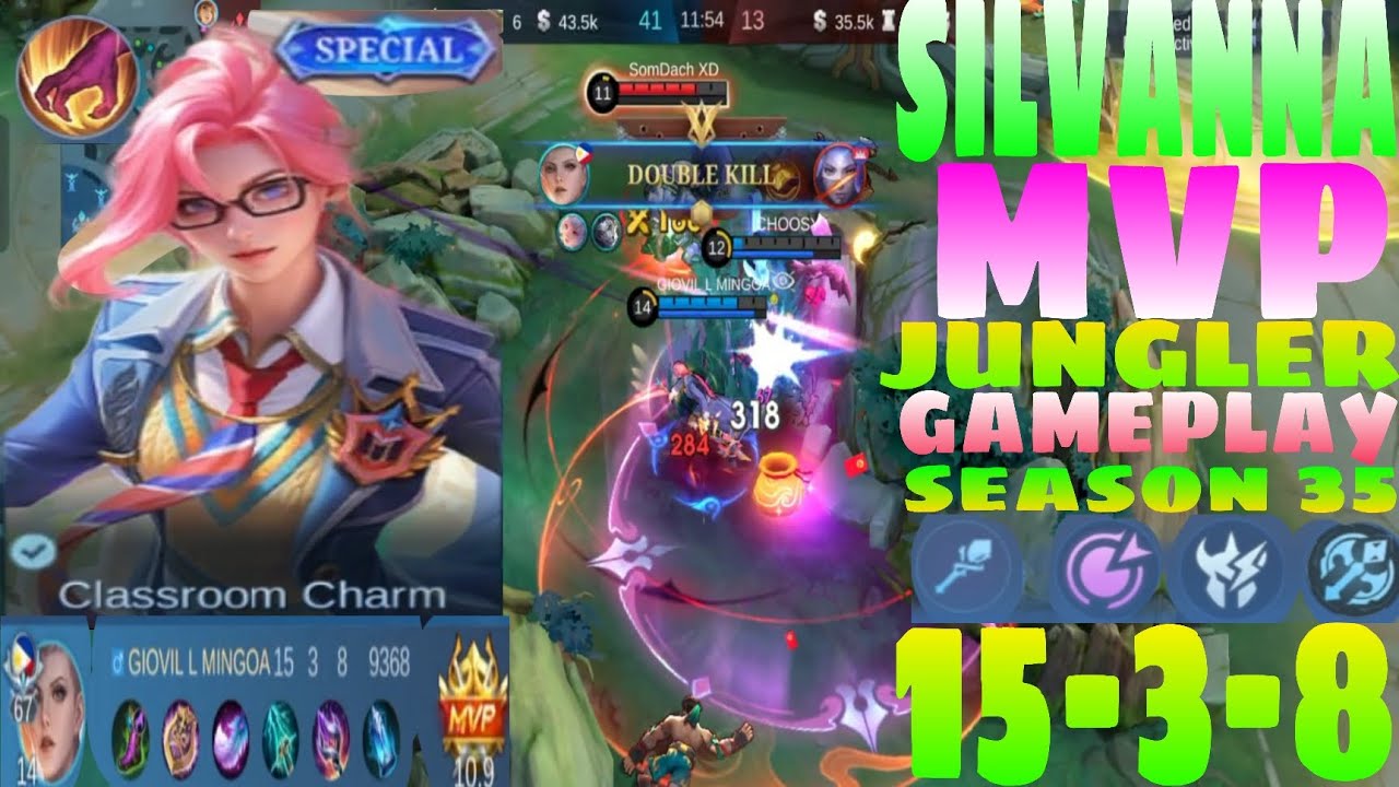SILVANNA MVP JUNGLER GAMEPLAY | SILVANNA BEST BUILD 2025 | SILVANNA ...