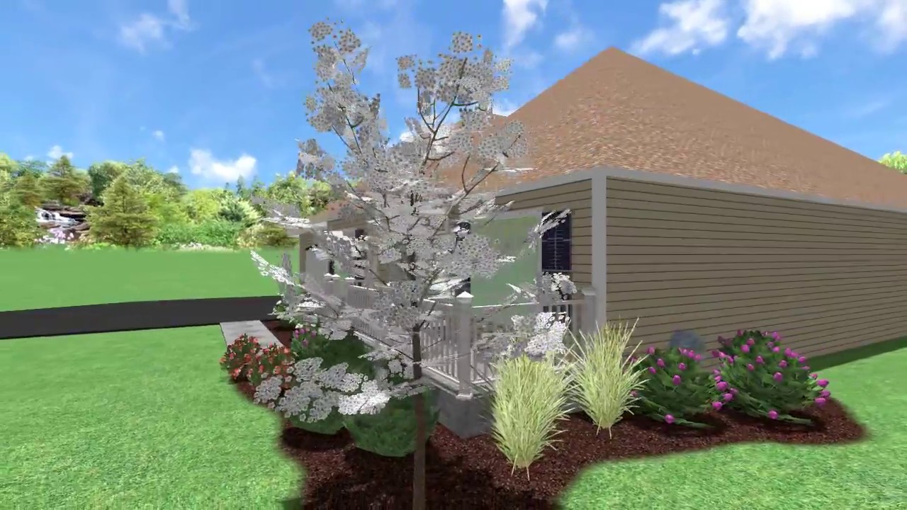 Uvision Landscape Creator : Front Yard - YouTube