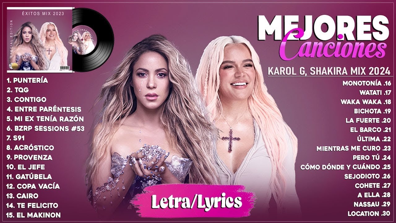 Karol G 2023 (Letra) - Mejores Canciones de Karol G - Grandes Exitos De ...