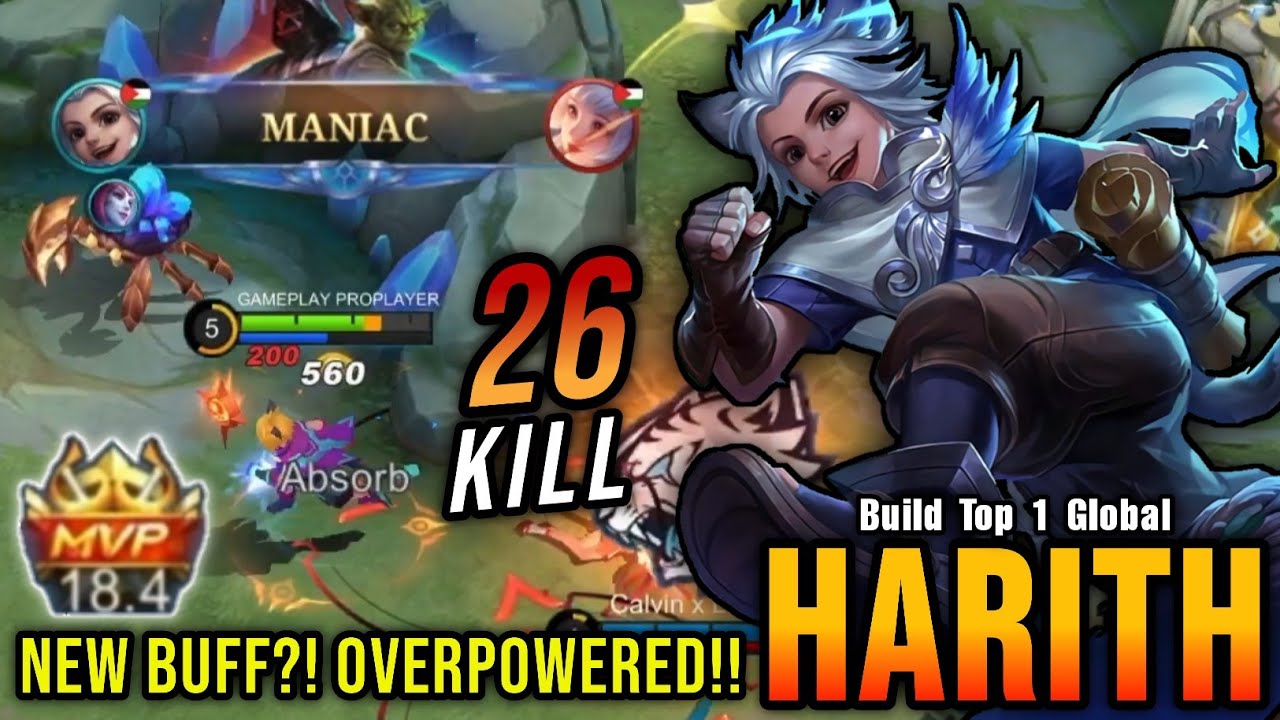 26 Kills!! New Buff?! Harith is BACK TO META!! - Build Top 1 Global ...