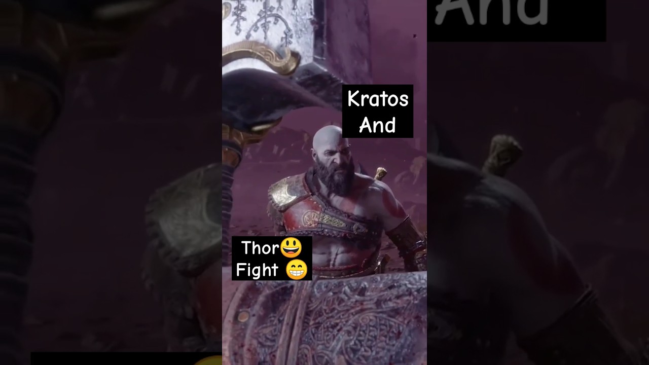 Kratos and Thor, big fight, #shortsvideo #gameplay #gaming #shorts # ...