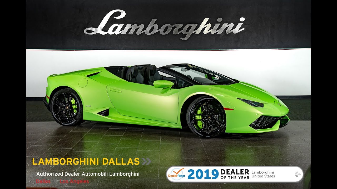 2017 Lamborghini Huracan LP 610-4 Spyder Verde Ithaca LT1222 - YouTube