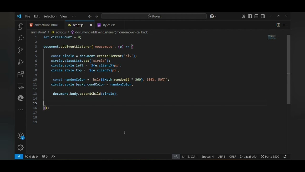Animationvideo Htmland Css And Javascript Youtube