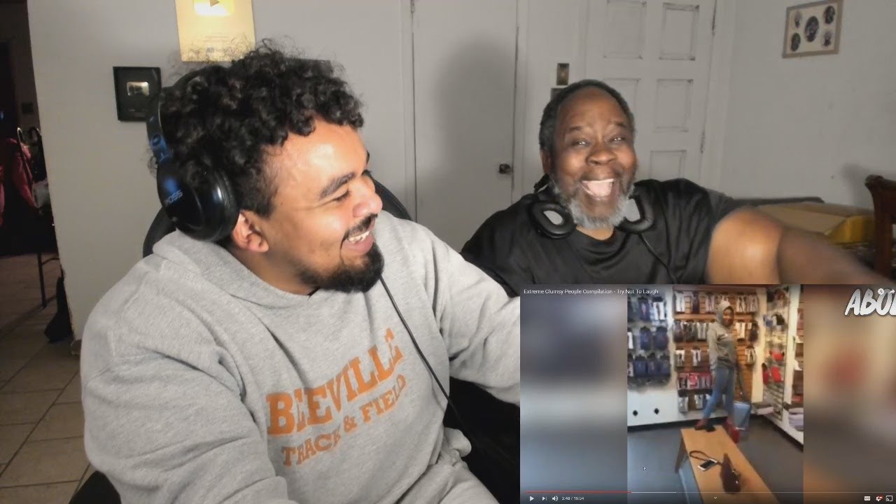 Dad Reacts to Try NOT to Laugh Challenge! (Extreme Clumsy People ...