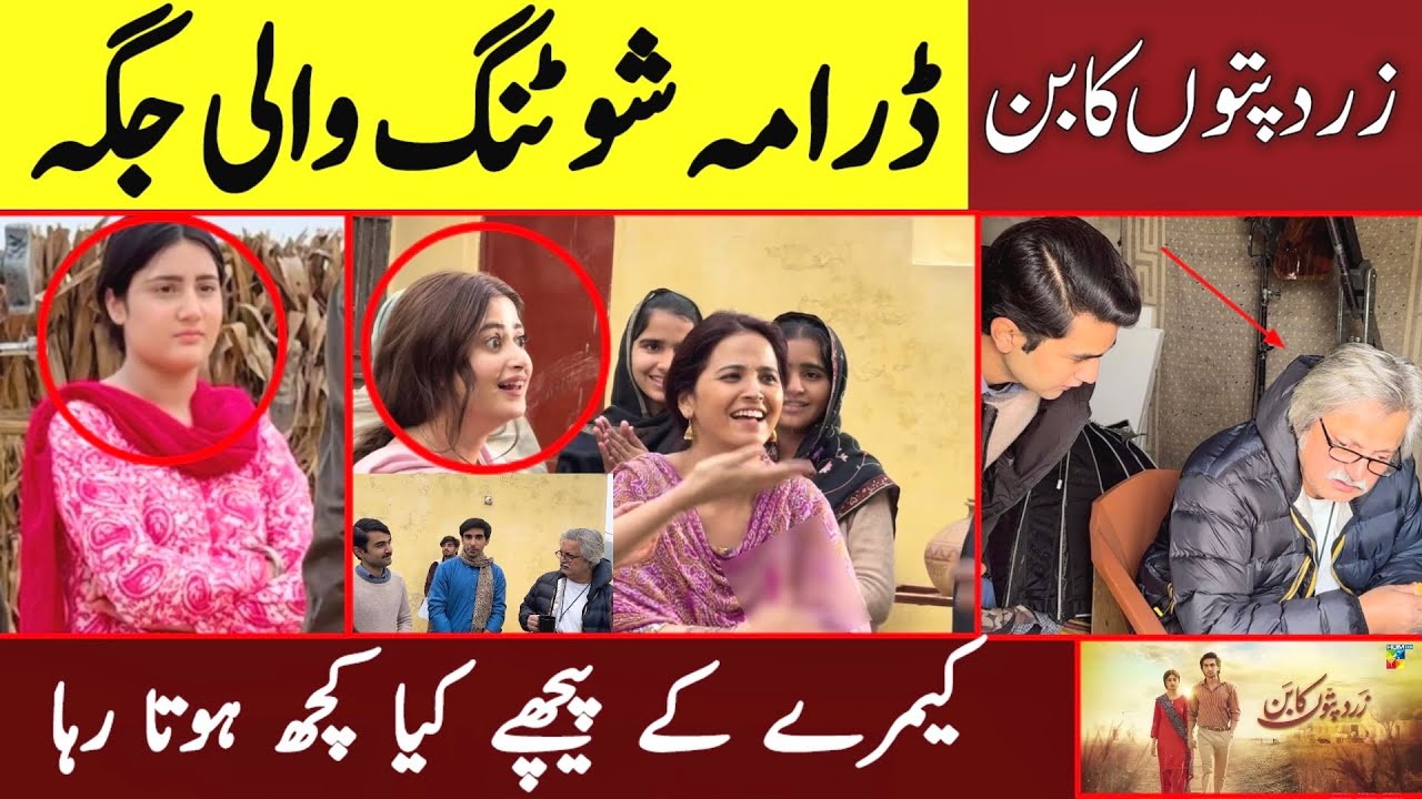 Zard patton ka bunn behind the camera scenes all drama || sajjal ali ...