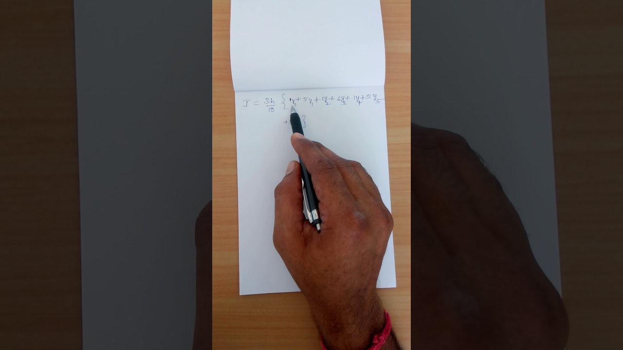 Numerical Integration Weddle's Rule and Example Lecture-3 - YouTube