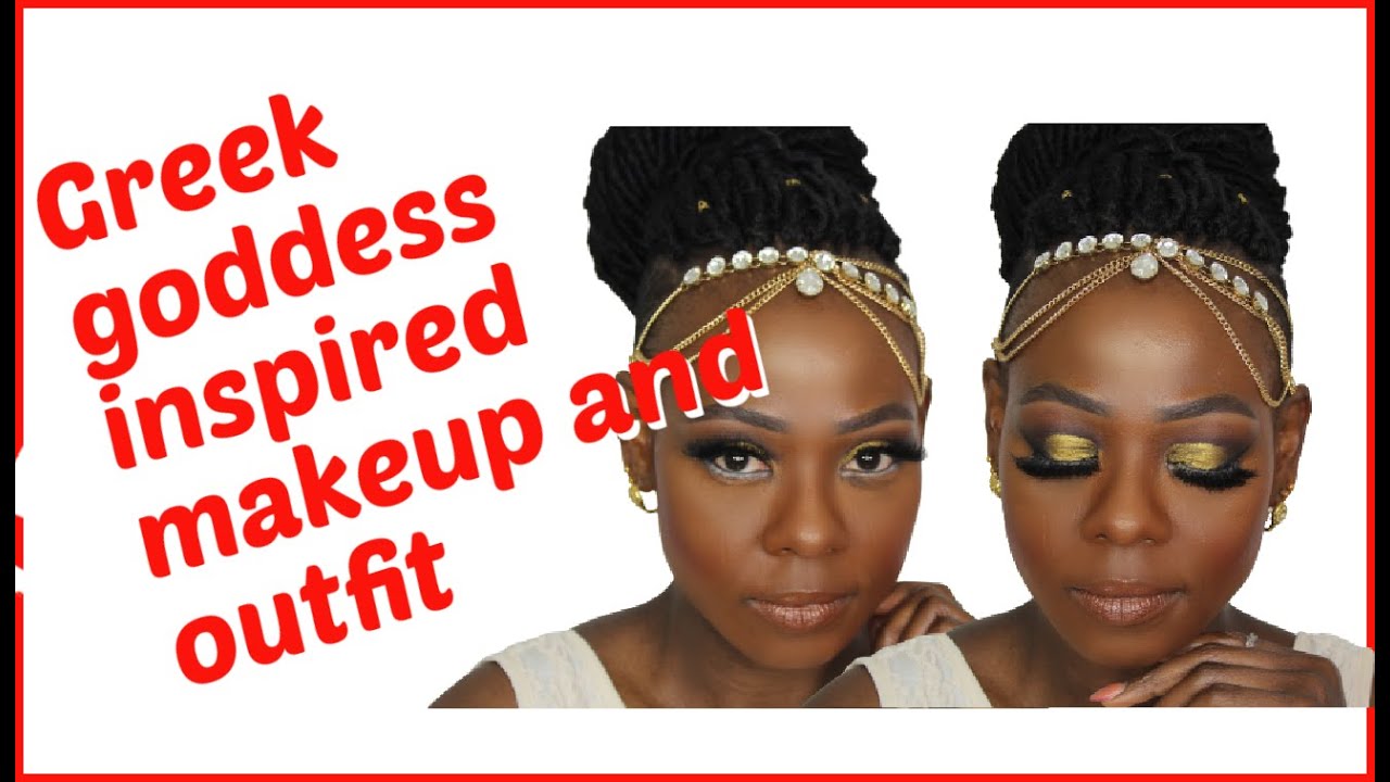 Greek goddess inspired Halloween makeup tutorial and outfit| collab ...
