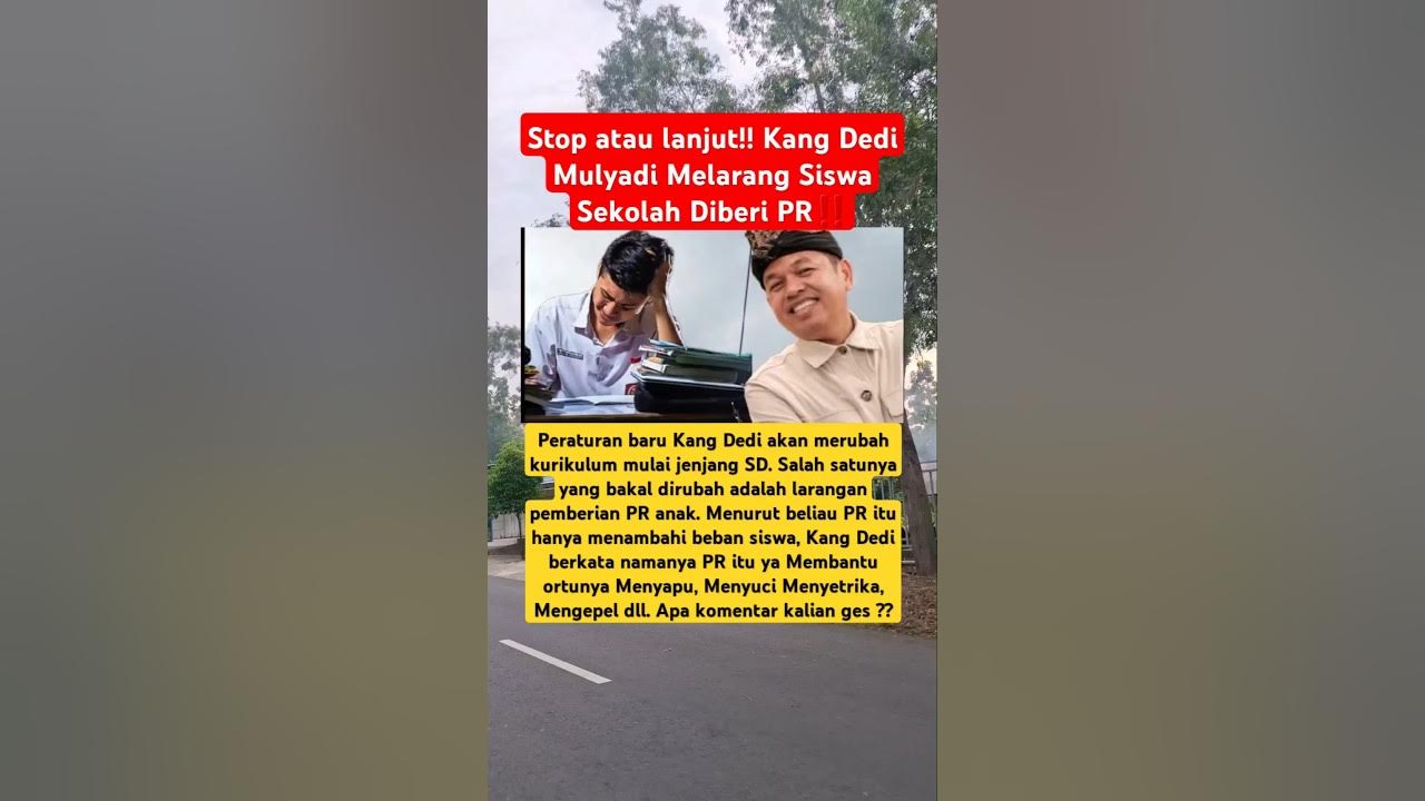 Kang Dedi Parang Anak Sekolah Diberi PR⁉️#shorts #viralvideo #viralshorts #views #trending #new ...