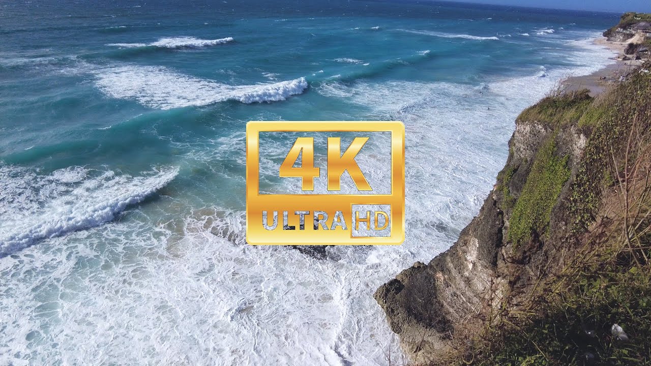 Ocean Beach 4K: Wonderful Mesmerizing View of the Ocean From a Height ...