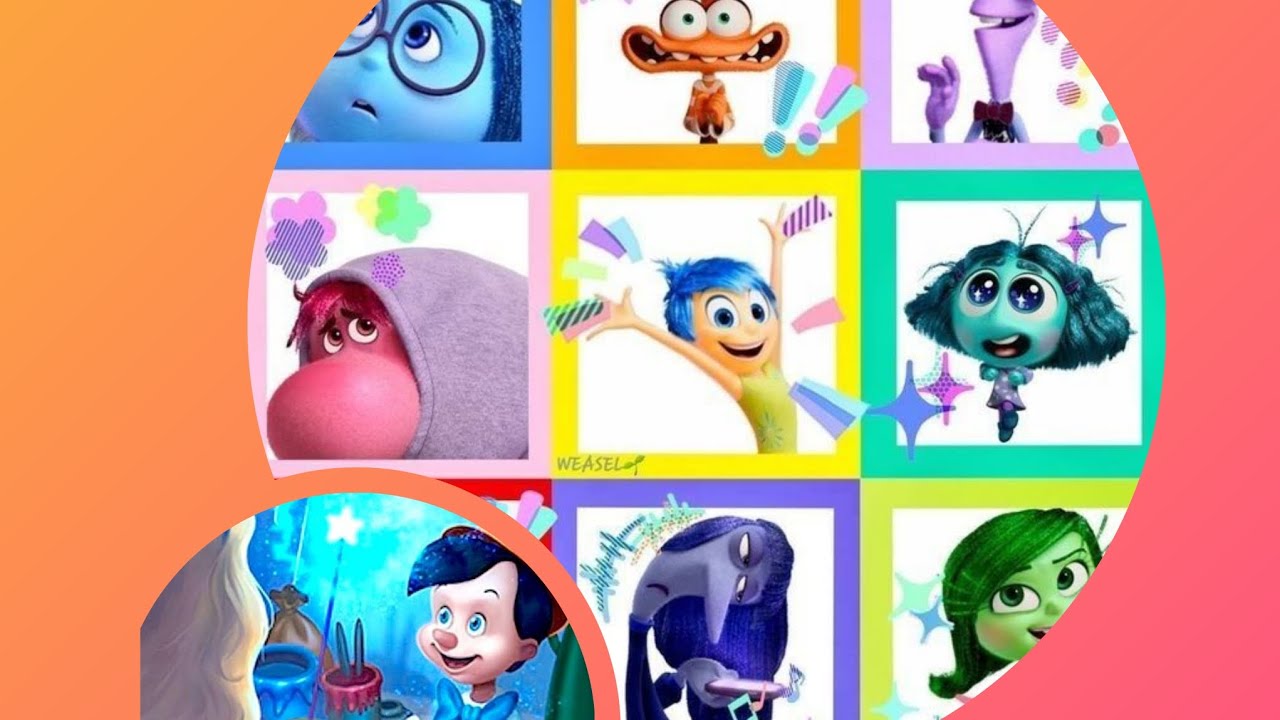 LONCHERA INSIDE OUT Y PINOCHO DISNEY 💫 ️🐟😺😃🤢😪😡🥺😠🥱#insideout2 #pinocho # ...