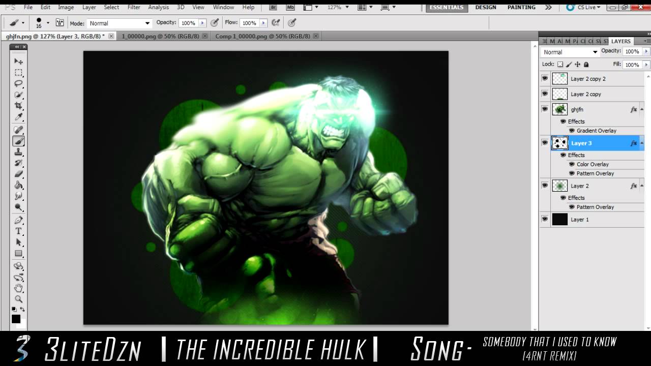 3liteDzn | The Incredible Hulk | Speed Art 2 - YouTube