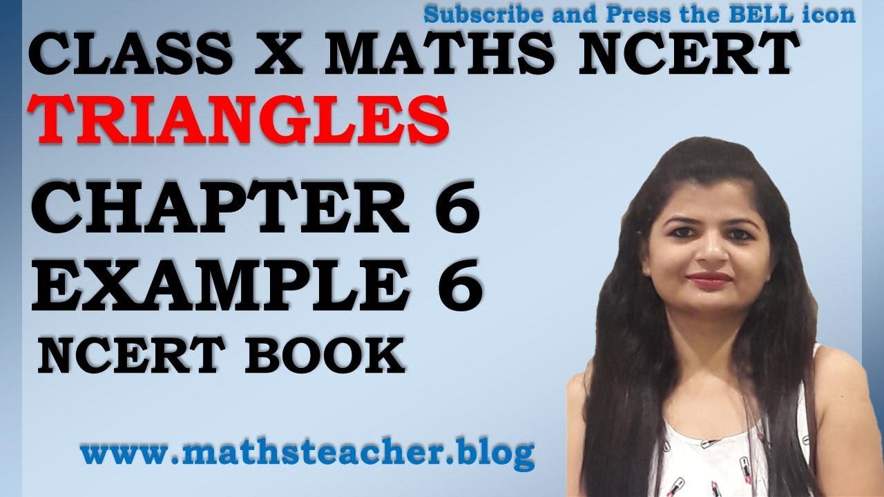 Chapter 6 Triangles Example 6 Class 10 Maths NCERT - YouTube