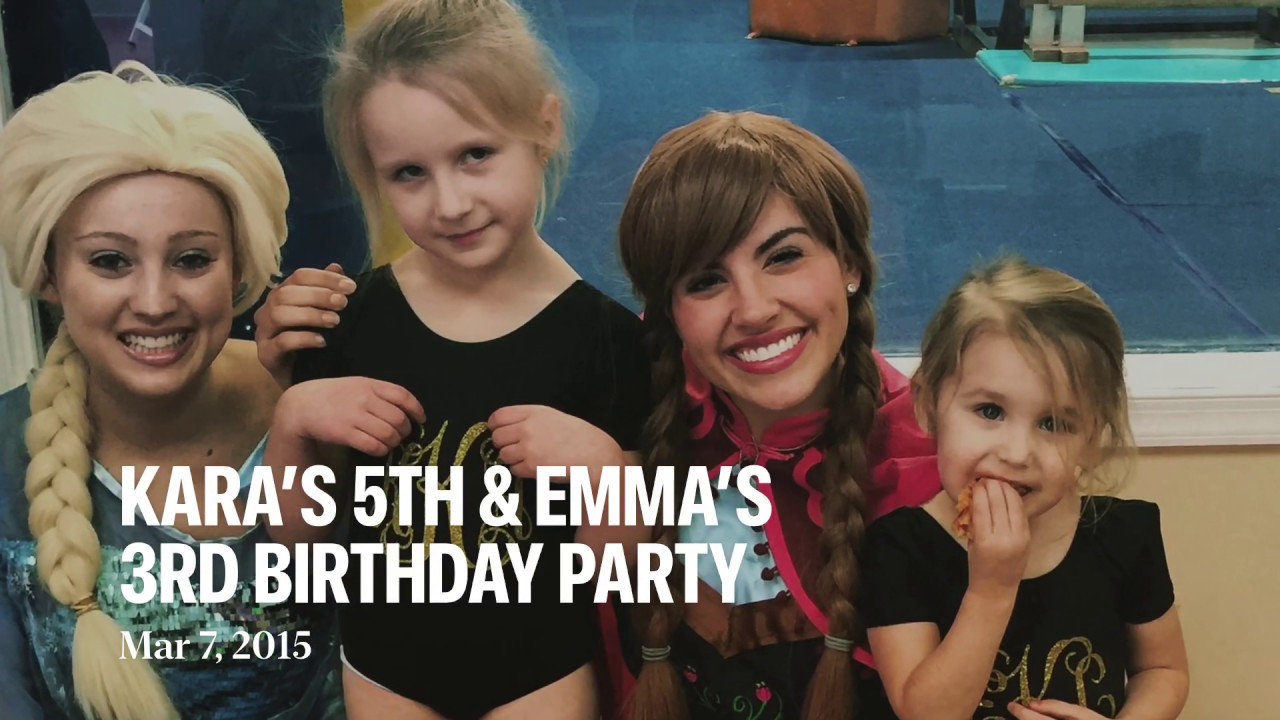 Kara’s 5th & Emma’s 3rd Birthday Party! - YouTube