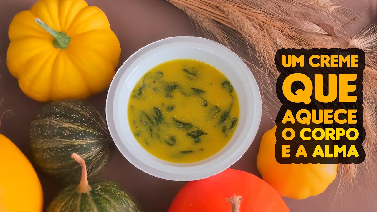 Vídeo: Creme de Abóbora com Espinafres | Sopa Cremosa, Saudável e Cheia ...