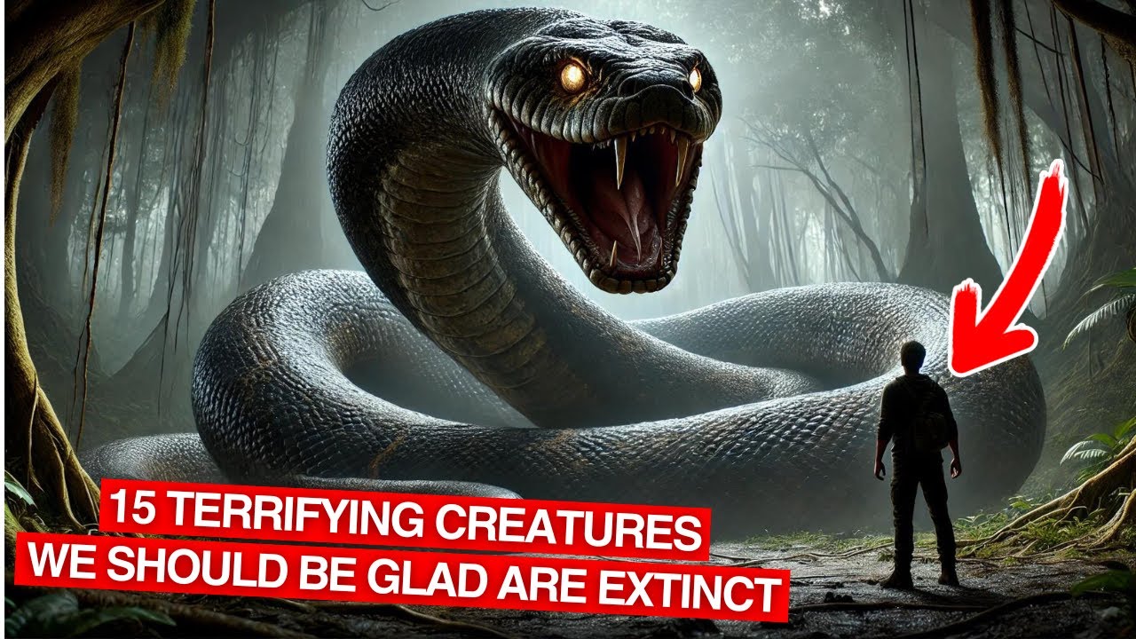 15 Terrifying Creatures We Should Be Glad Are Extinct - YouTube