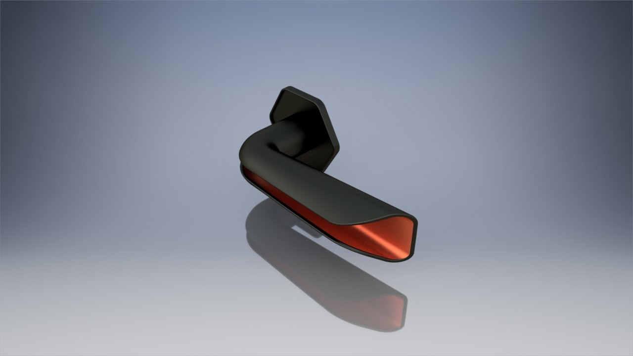 Autodesk Inventor Tutorial: Custom Door Handle CAD Modeling (Step-by ...