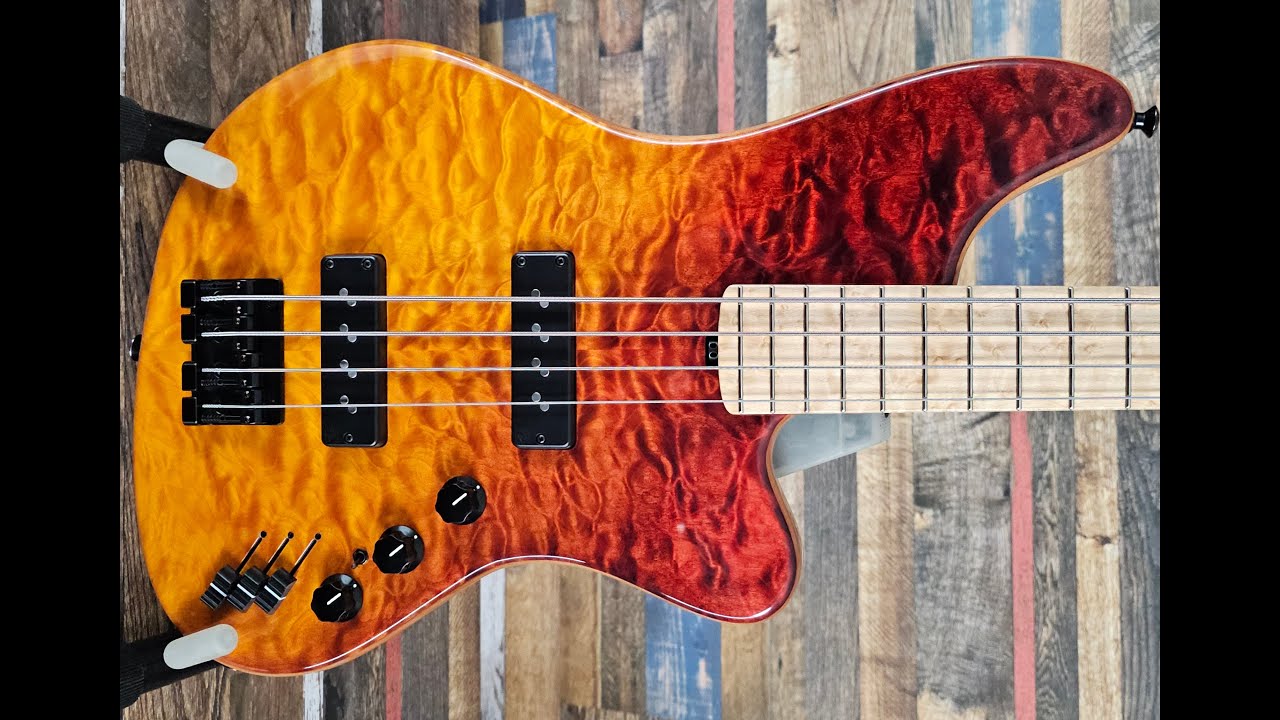 LEH Offset 4-string Bass with Nordstrand Big Singles and beautiful ...