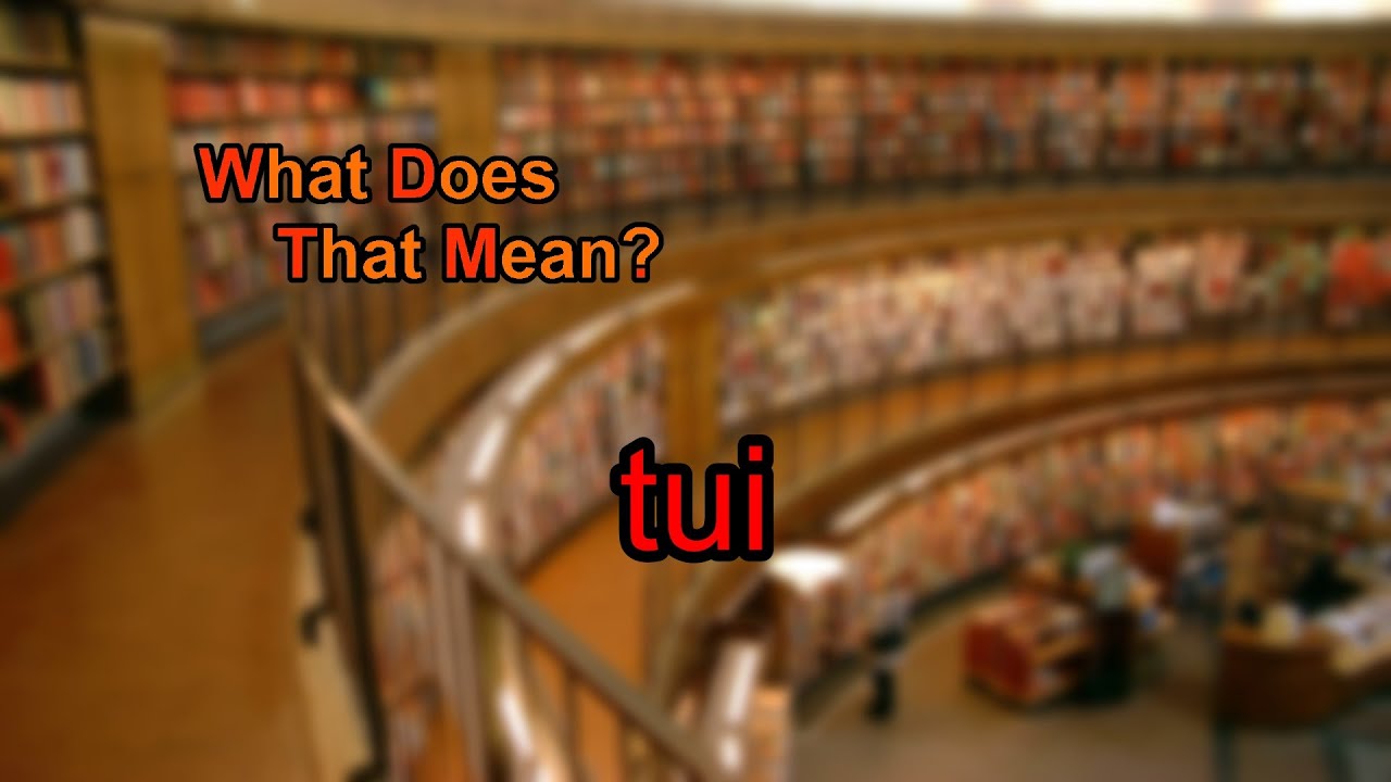 What does tui mean? - YouTube