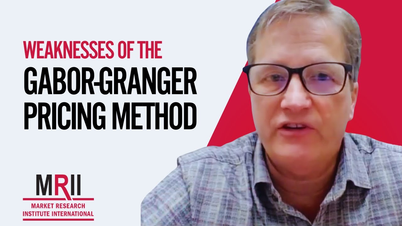 Weaknesses of the Gabor Granger Pricing Method 1 - YouTube