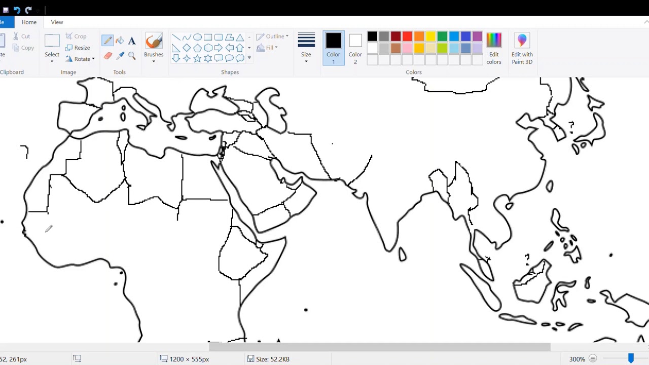 Person tries to draw world borders from memory - YouTube