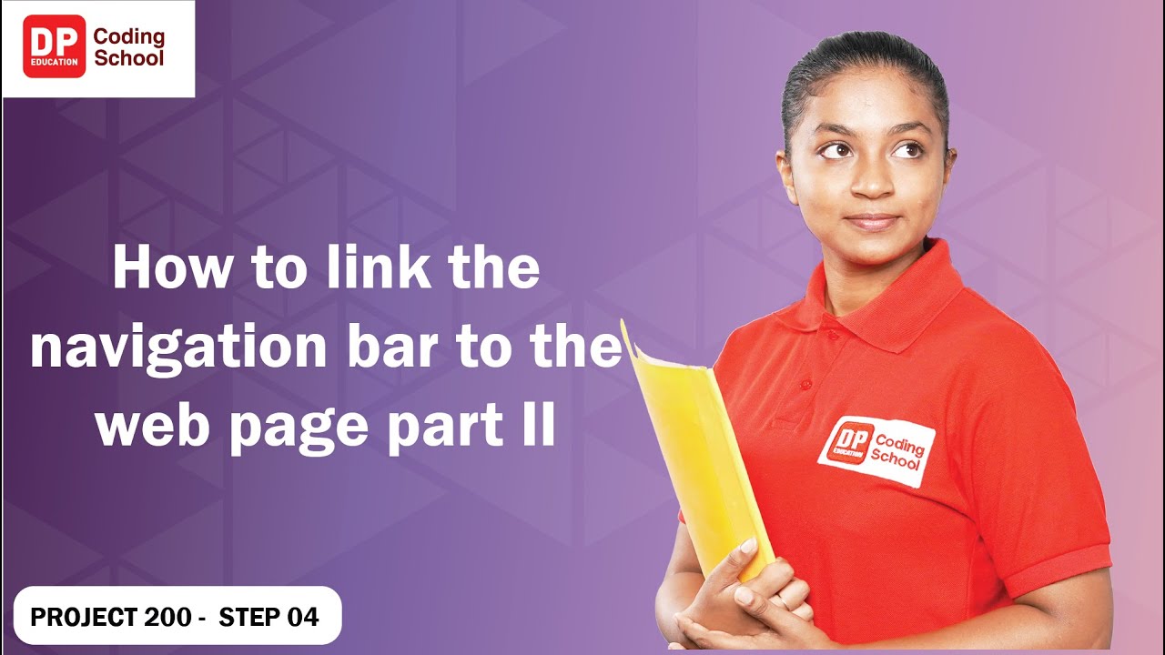 Project 200 Step 4 - How to link the navigation bar to the web page II ...