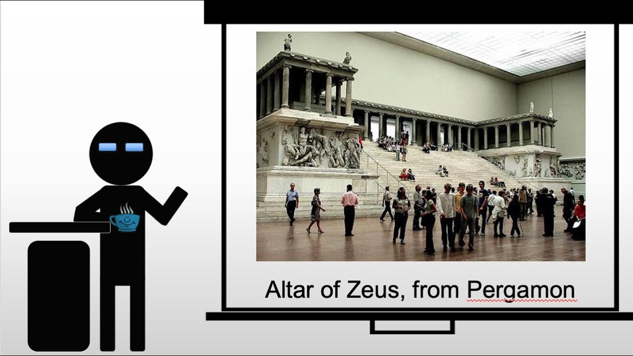 the Altar of Zeus at Pergamon - YouTube
