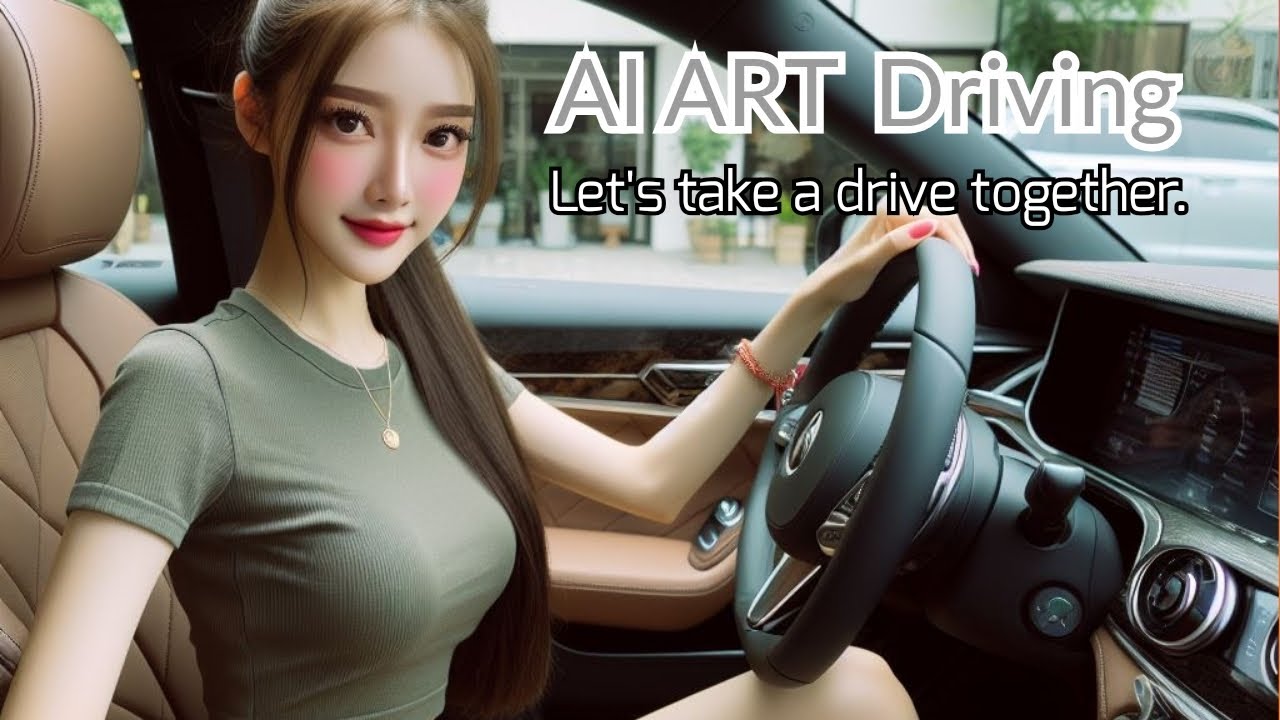 【AI ART】Beautiful woman driving / 運転する美女 - YouTube